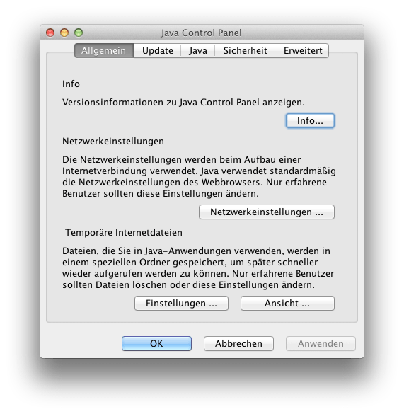 Halbgares Oracle Java 1.7 für Mac OS X | GZB – Gero Zahns Blog – ger.oza.hn